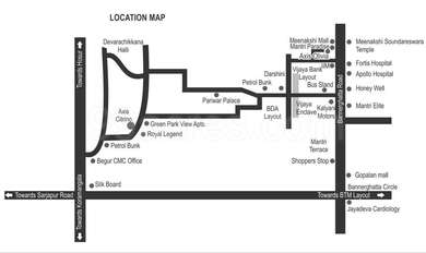 Axis Concept Axis Citrino Map - Bommanahalli, Bangalore South Location Map