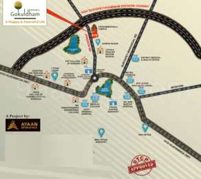 Ayaan Developers Ayaans Gokuldham Map - Gandhi Nagar, Suryapet Location Map