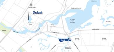 Azizi Developments Azizi Riviera 37 Map - Meydan One, Dubai Location Map