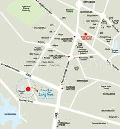 Babukhan Properties Builders BabuKhan Lakefront Map - Kokapet ...