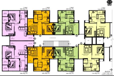 2 BHK Apartment / Flat for sale in Bakeri Swareet Apartments Vejalpur ...