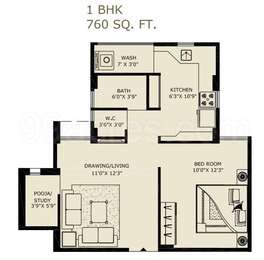 2 BHK Apartment / Flat for sale in Bakeri Swareet Apartments Vejalpur ...