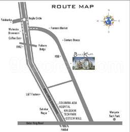 Balaji Builders Balaji Krupa Map - Hebbal, Bangalore North Location Map