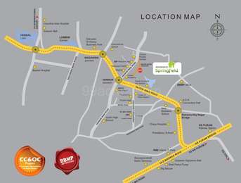 Shivashakthi Builders SS Springfields Map - Hennur Road, Bangalore ...