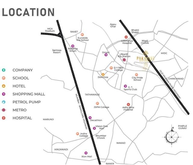 Paradise Residency Akurdi, Pune | Price List & Brochure, Floor Plan, Location Map & Reviews