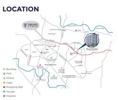Balaji Developers Pimpri Chinchwad Balaji Royal Orchid Residency Map ...