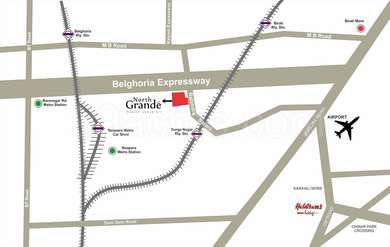 Kosmic Estate North Grande Map - Durganagar, Belgharia Expressway ...