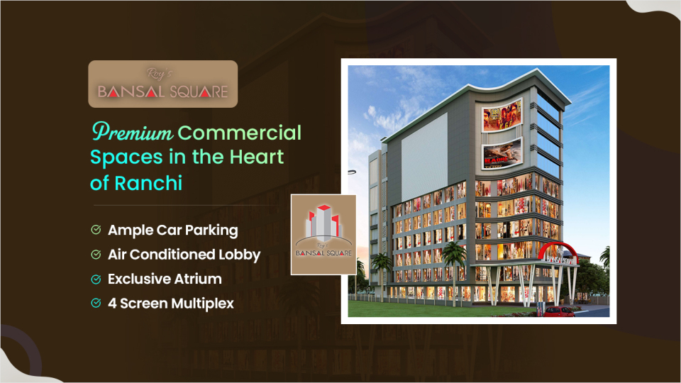 Roys Bansal Square Lalpur, Ranchi - Invest in Shops