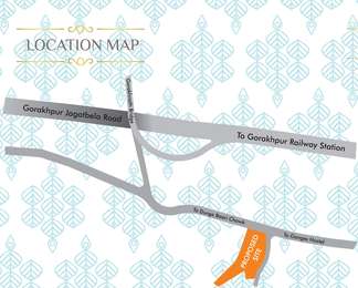 Basera City Developers Basera The Grand Aashirwad Map - Bade Kajipur ...