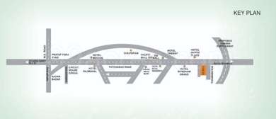 Basera Housing Basera Heights Map - Fatehabad Road, Agra Location Map