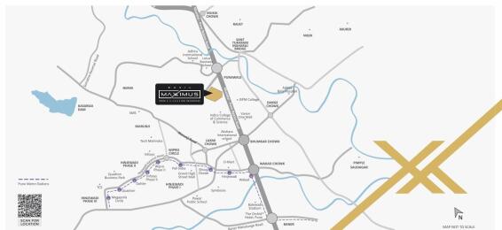 Basil Group Basil Maximus Map - Punawale, Pune Location Map