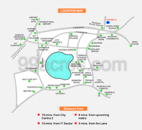 Basu And Hazra Builders Basu and Hazra Surobala Map - Rajarhat, Kolkata ...