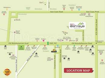 BBCL Builders BBCL Ashraya Map - Thoraipakkam, Chennai South Location Map