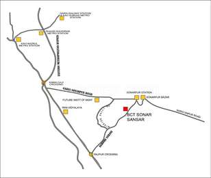 Purti Realty BCT Sonar Sansar Map - Sonarpur, Kolkata Location Map