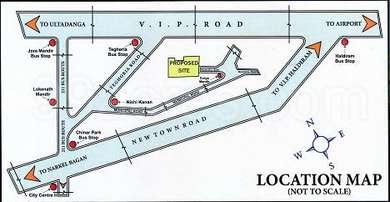 B G Construction Biswanath Abasan Map - Teghoria, Kolkata Location Map