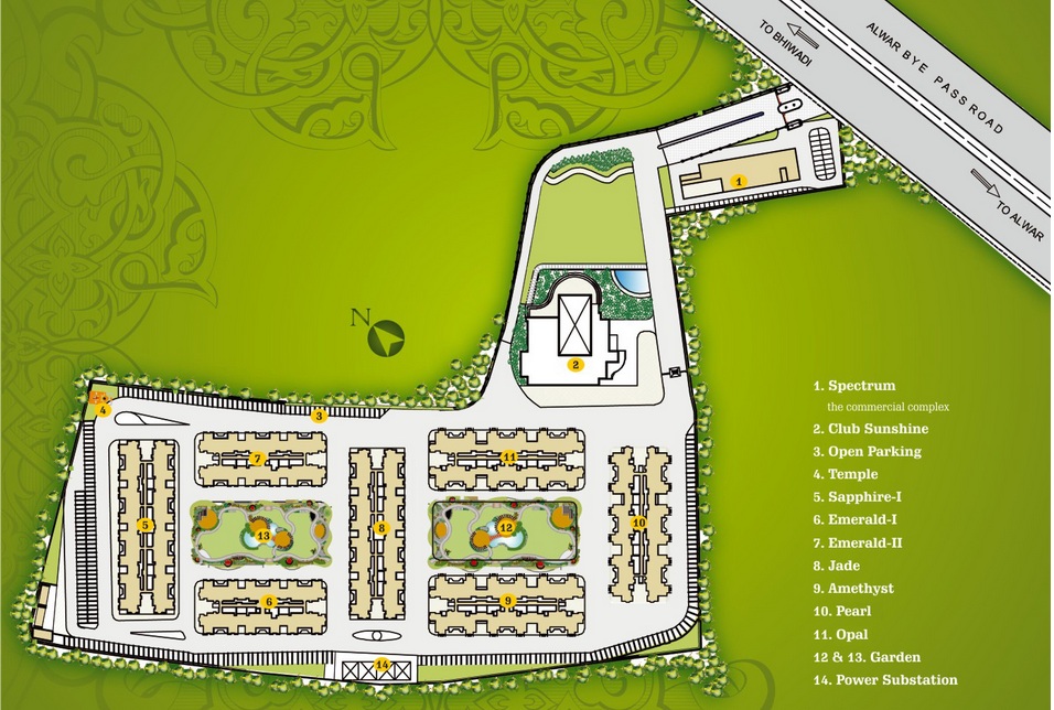 BDI Builders BDI Sunshine City Floor Plan - BDI Sunshine City Alwar ...