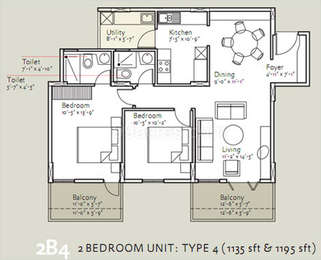 2 BHK Apartment / Flat for sale in Bearys Anugraha Lingarajapuram ...