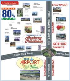 Best Avenues Hyderabad Best Airport Villas Map - Shamshabad, Hyderabad ...