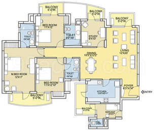 4 BHK Apartment / Flat for sale in Bestech Park View City 2 Sector 49 ...