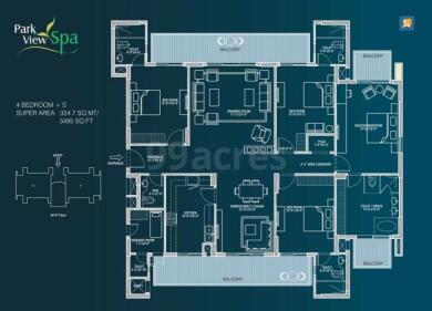 4 BHK Apartment / Flat for sale in Bestech Park View Grand Spa Sector ...