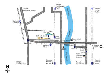BG Group BG Bally Imperia Map - Bally, Howrah Location Map