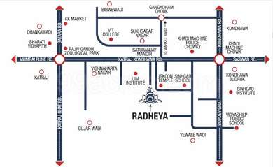 BG Promoters BG Radheya Map - Tilekar Nagar, Kondhwa Budruk Location Map