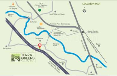 Bhagwati Group Pune Bhagwati Terra Greens Map - Ravet, Pune Location Map