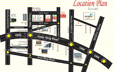 Bhashyam Developers Bhashyam Central County Map - Adibatla, Hyderabad ...