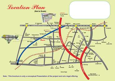 Raadhe Avenues Raadhe Ozone County Map - Kardhanur, Mokila, Hyderabad ...