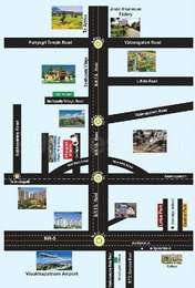 Bhashyam Developers Bhashyam Royal Park Map - Pendurthi, Visakhapatnam ...