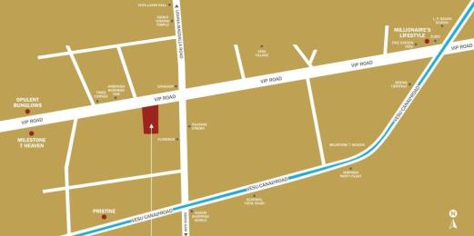 Bhavya Developers Surat Milestone Ambience Map - Vesu, Surat Location Map