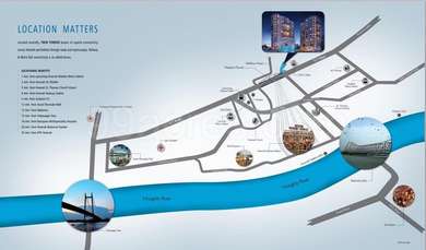 Bhawani Group Builders Bhawani Twin Towers Map - Salkia, Howrah ...