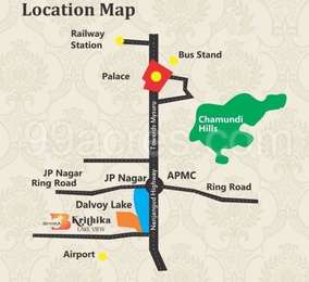 Bhima Properties Bhima Krithika Map - JP Nagar, Mysore Location Map