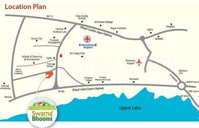 Bhoomi Infra Developers Swarn Bhoomi Map - Bhauri, Bhopal Location Map