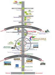 Bhoomi Space Avenues Bhoomi Srithajana Map - Toopran, Hyderabad ...