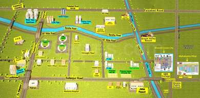 Bhoomi Vikas Housing Bhoomi Green City Map - Kisan Path, Lucknow ...