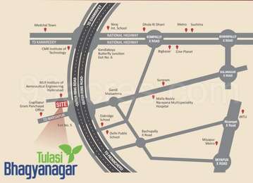 Bhuvan Teza Infraprojects Bhuvanteza Tulasi Bhagyanagar Map - Dundigal ...