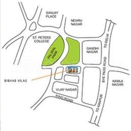Bibhab Builders Bibhab Vilas Map - Vijayanagar Colony, Agra Location Map
