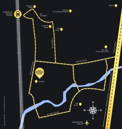 BLA Developers LLP Bla Business Park Map - Goregaon East, Mumbai ...