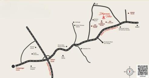Blue Bird Developers Blue Bird Dhyanam Villas Map - Debari, Udaipur ...