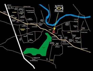 Blue Pearl Group 204 Blue Paradise Map - Baner, Pune Location Map