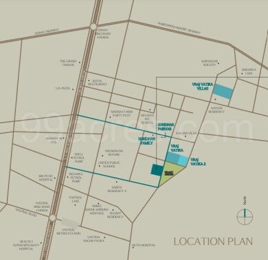 Bluvian Procon LLP Bluvian Vraj Vatika Map - Vastral, Ahmedabad East ...