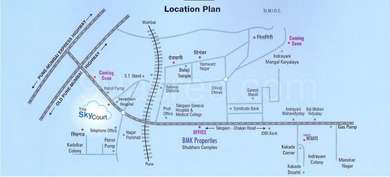 BMK Properties BMK The Skycourt Map - Talegaon Dabhade, Pune Location Map