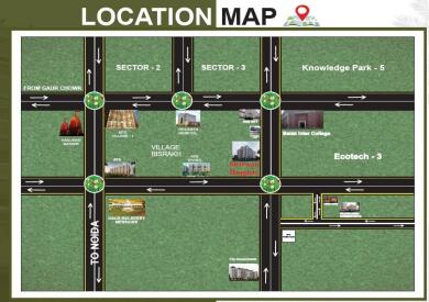 BNH Tenacity Realtors BNH Shivaan Heights Map - Bisrakh Jalalpur ...