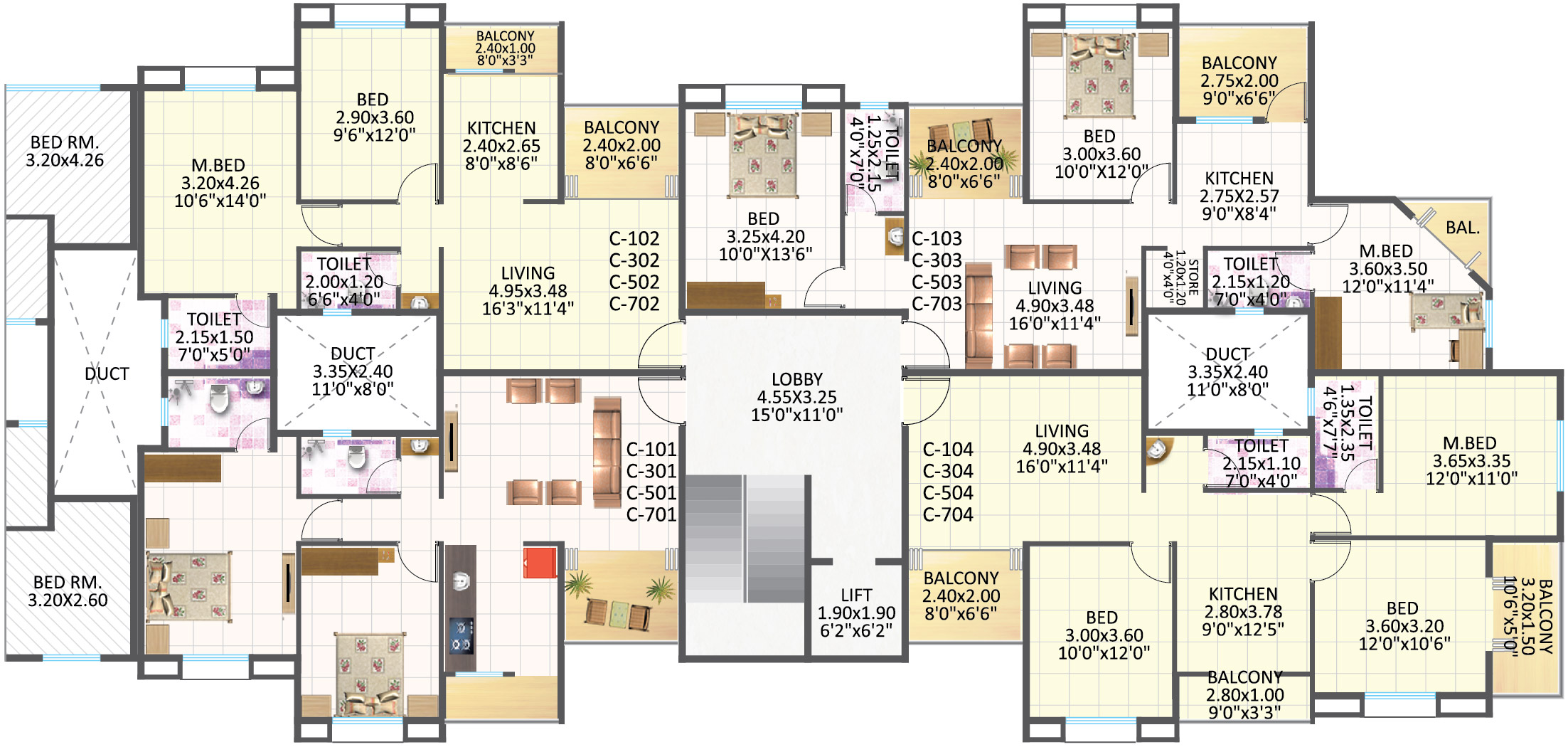 Bodke Krishna Darshan Nasik, Kamatwade | Price List & Brochure, Floor ...