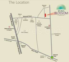 Bora Group Pune Bora Blossom Map - Balewadi, Pune Location Map