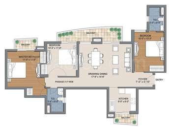 3 BHK Apartment / Flat for sale in BPTP The Resort Sector 75 Faridabad ...