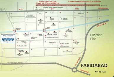 BPTP Limited BPTP The Resort Map - Sector 75, Faridabad Location Map