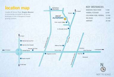 Brigade Group Brigade Altamont Map - Hennur, Bangalore North Location Map