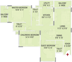 2 BHK Apartment / Flat for sale in Brigade Paramount CV Raman Nagar ...